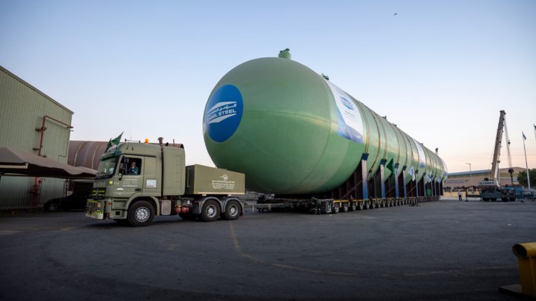 Zamil Steel - Mounted one of the Largest Gas Tank (100% Saudi) - Zamil ...